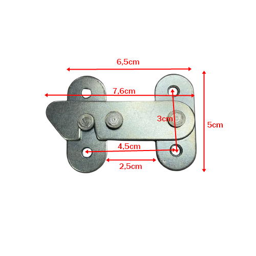 Fecho para Janela de Correr Ferro Zincado - Único